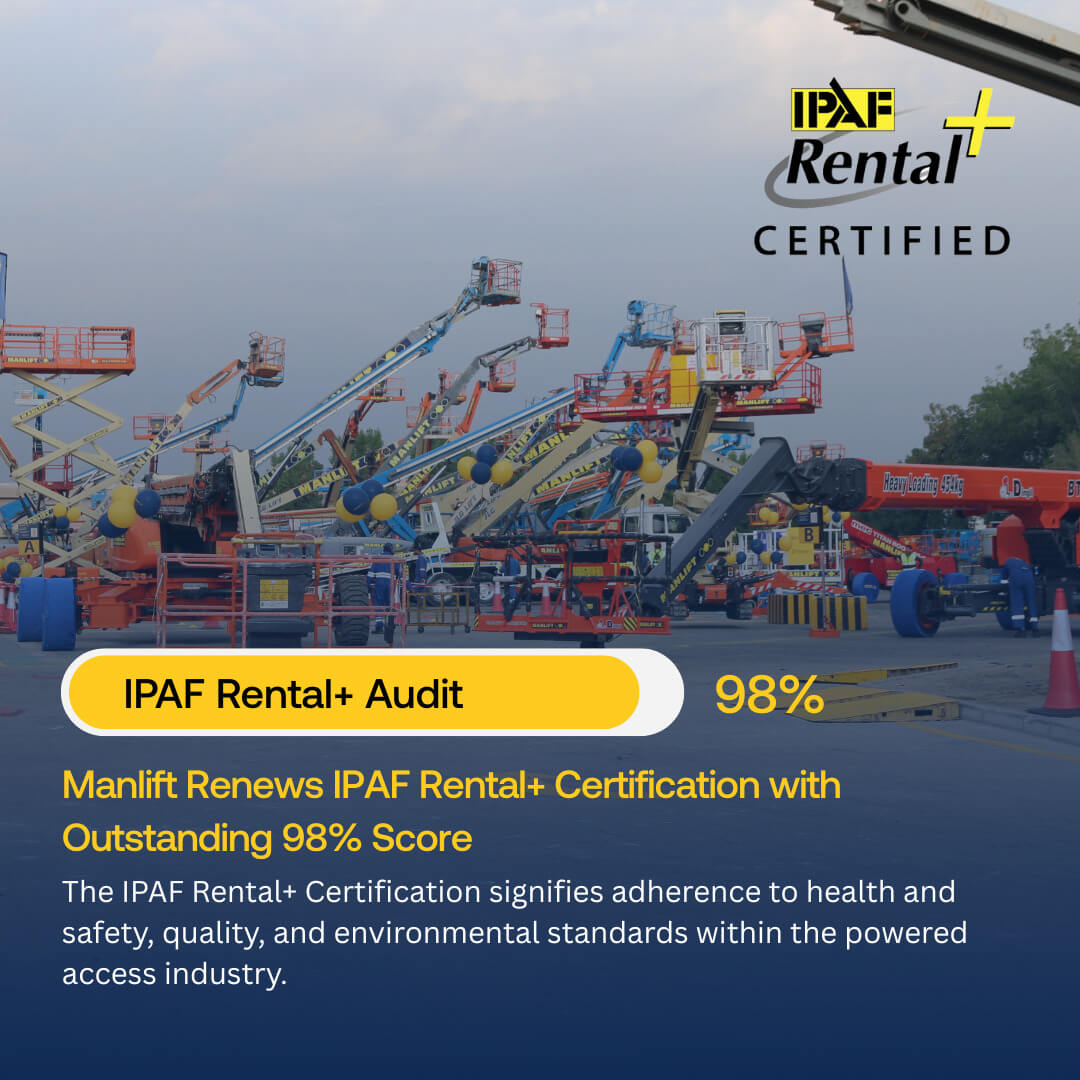Manlift Soars Higher with IPAF Rental Plus Excellence